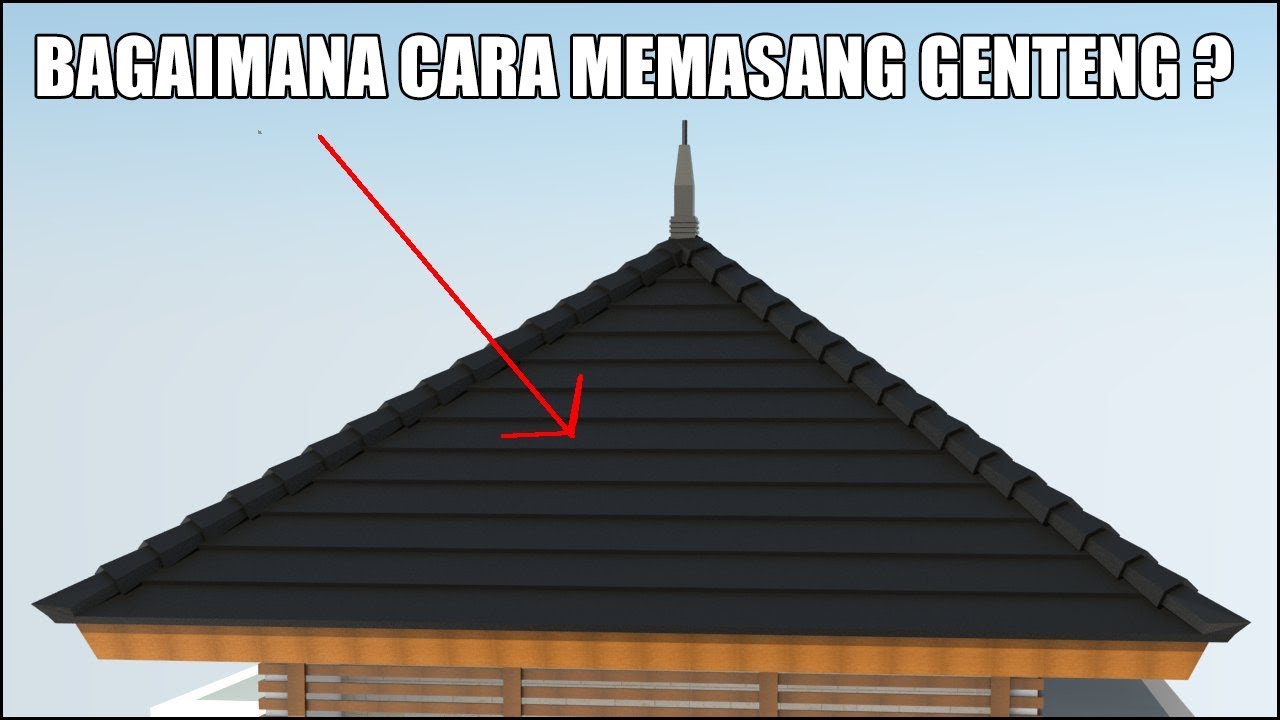 #009 Sketchup Tutorial - cara memasang genteng - YouTube