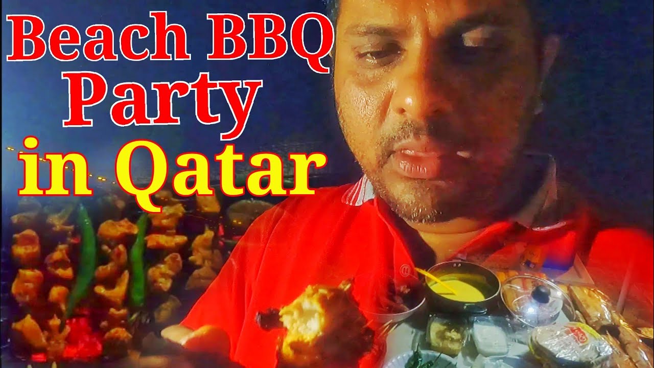 Dukan Beach Night BBQ Party with friends l Summer vaccation l Best ...