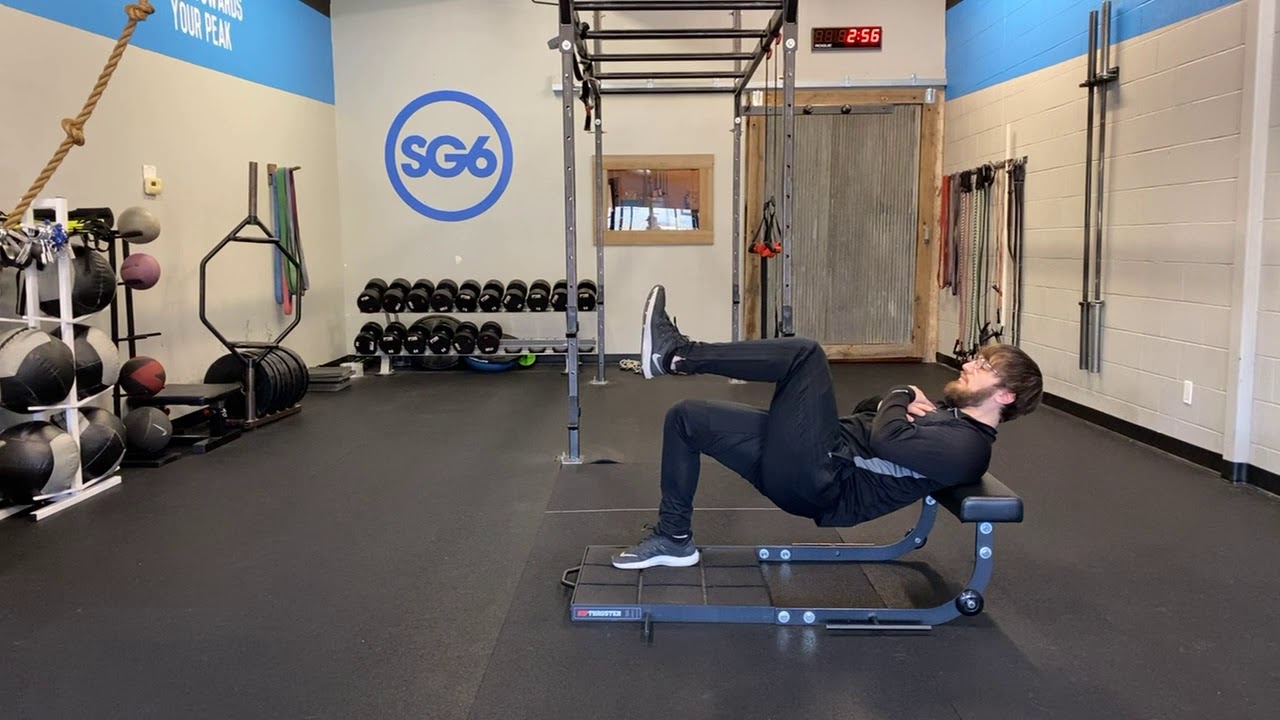 Bodyweight Single-Leg Iso Hold Hip Thrust - YouTube