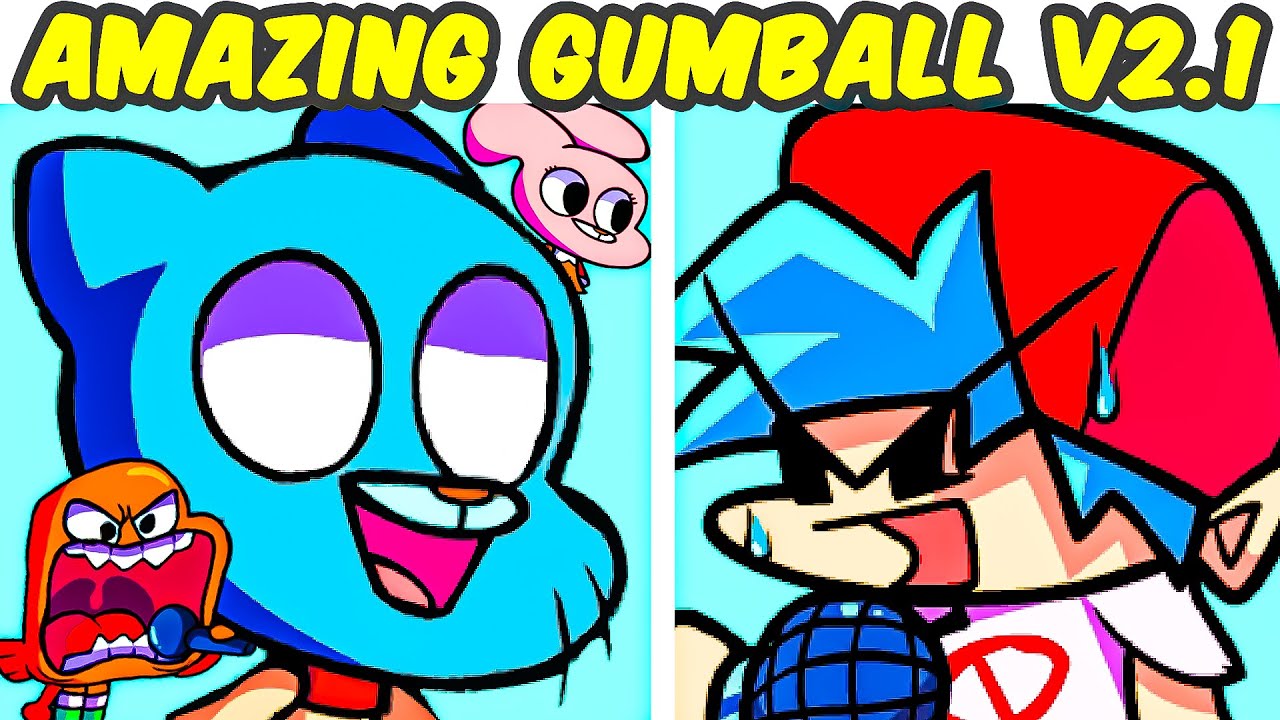 Friday Night Funkin' VS Gumball Worst Edition FULL WEEK | The Amazing ...