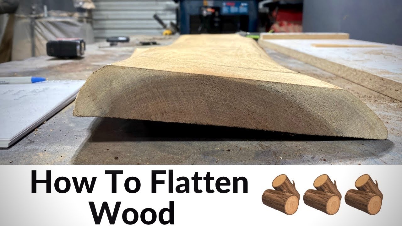 Flattening Wood - live edge walnut on a planer. I show how to get it ...