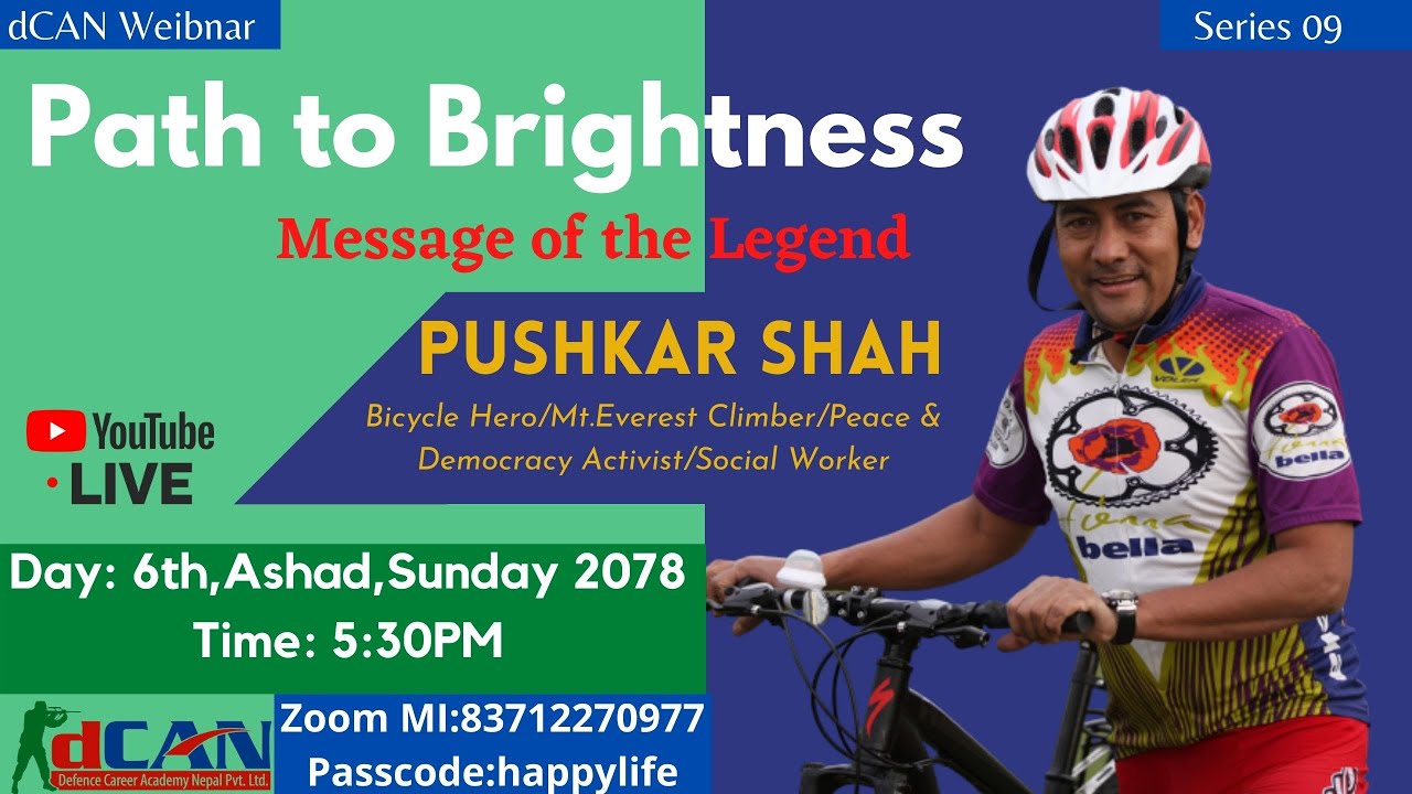 Path to Brightness-Message of The Legend- with Pushkar Shah (Bicycle ...