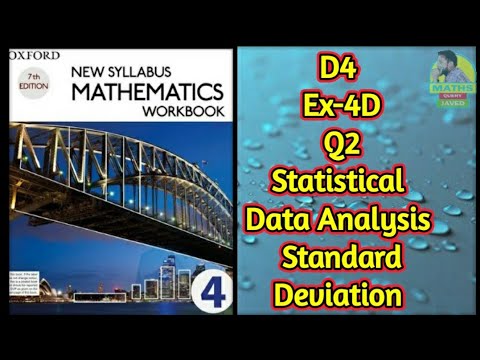 Q4 || Ex-4D || D4 || Standard deviation || Statistical Data Analysis - YouTube