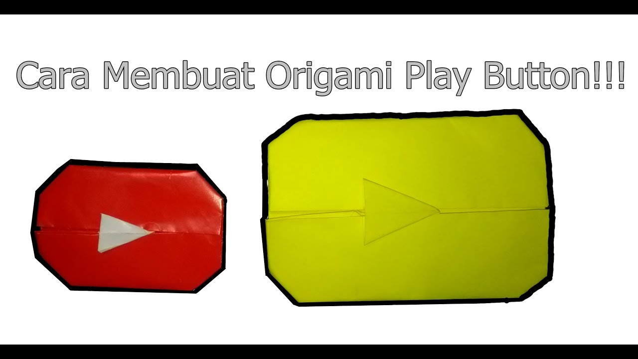 How To Make Origami Play Button!!! - YouTube