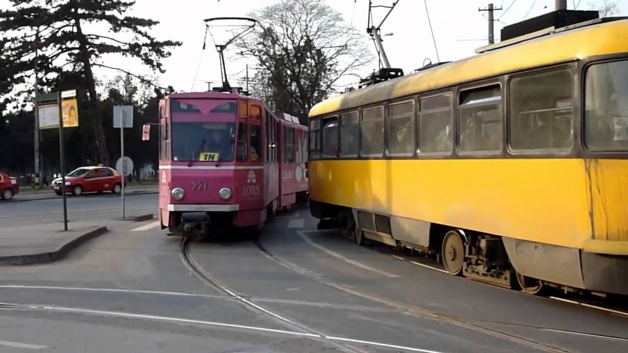 Tramvaie in Oradea (11 03 2011) - YouTube