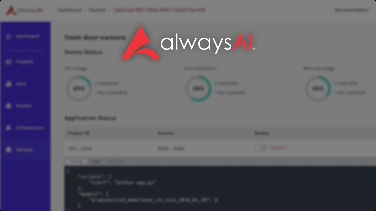 alwaysAI Remote Deployment for Computer Vision Applications - YouTube