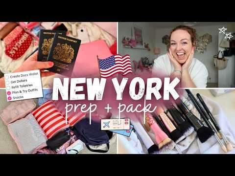 PREP & PACK FOR NYC! 🇺🇸 plans + itinerary, city essentials, running errands & outfits I'm packing 🧳