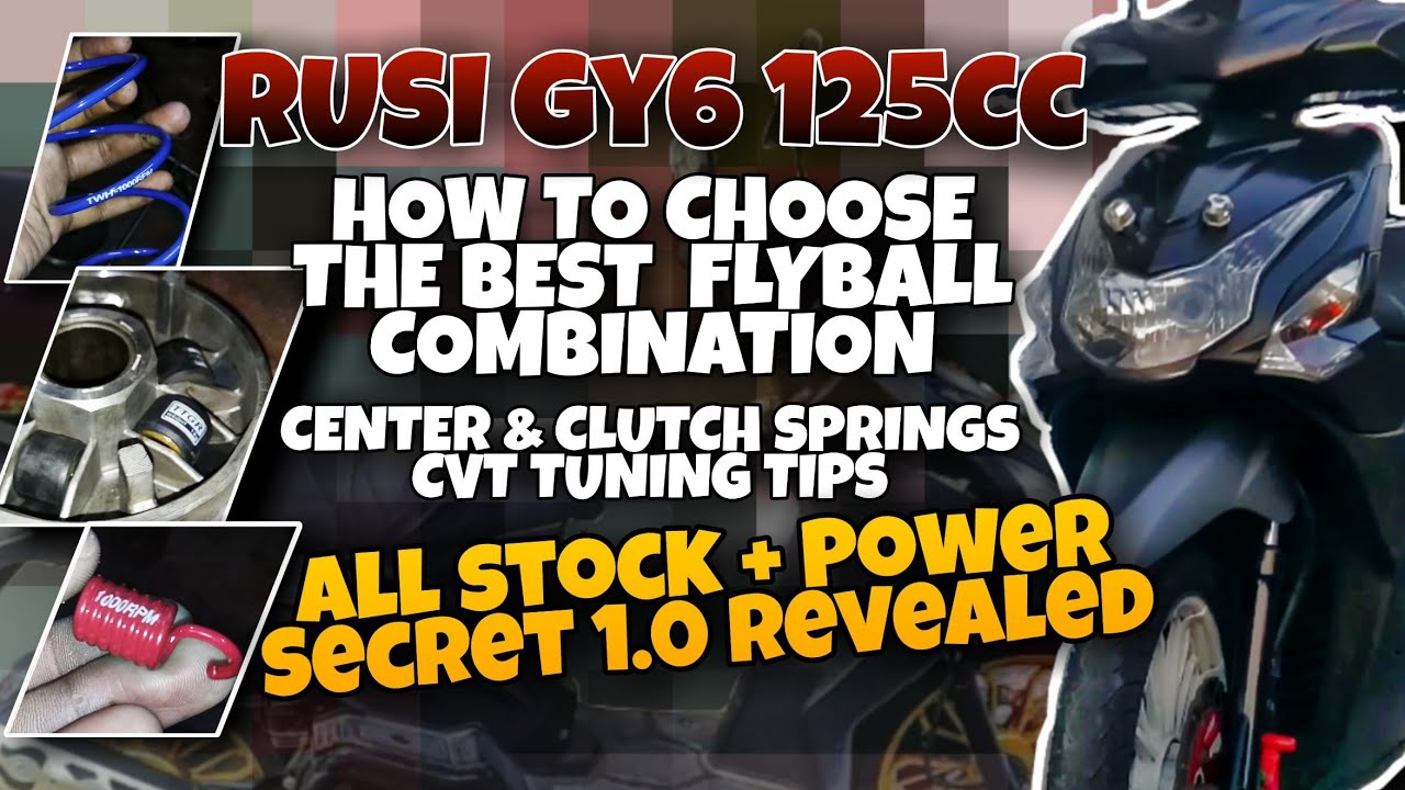 Papano magtono ng panggilid? | Best flyball combi for gy6 125cc| Center ...