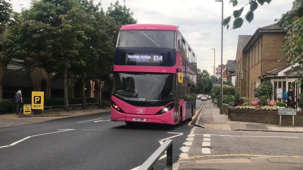 University Bus | Journey on Route 614 | 253 (YX17NRF) - YouTube