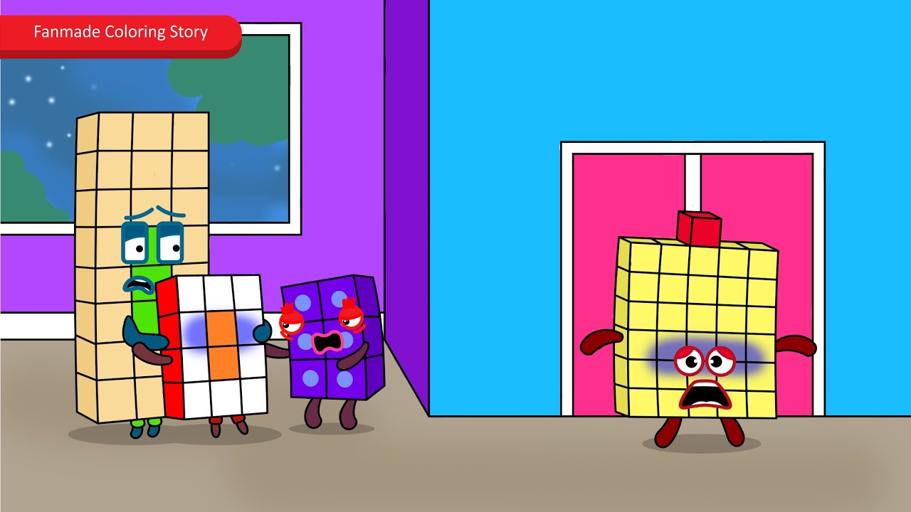 Who's behind the door! why is everyone scared 🚪 😱😱 | Numberblocks ...