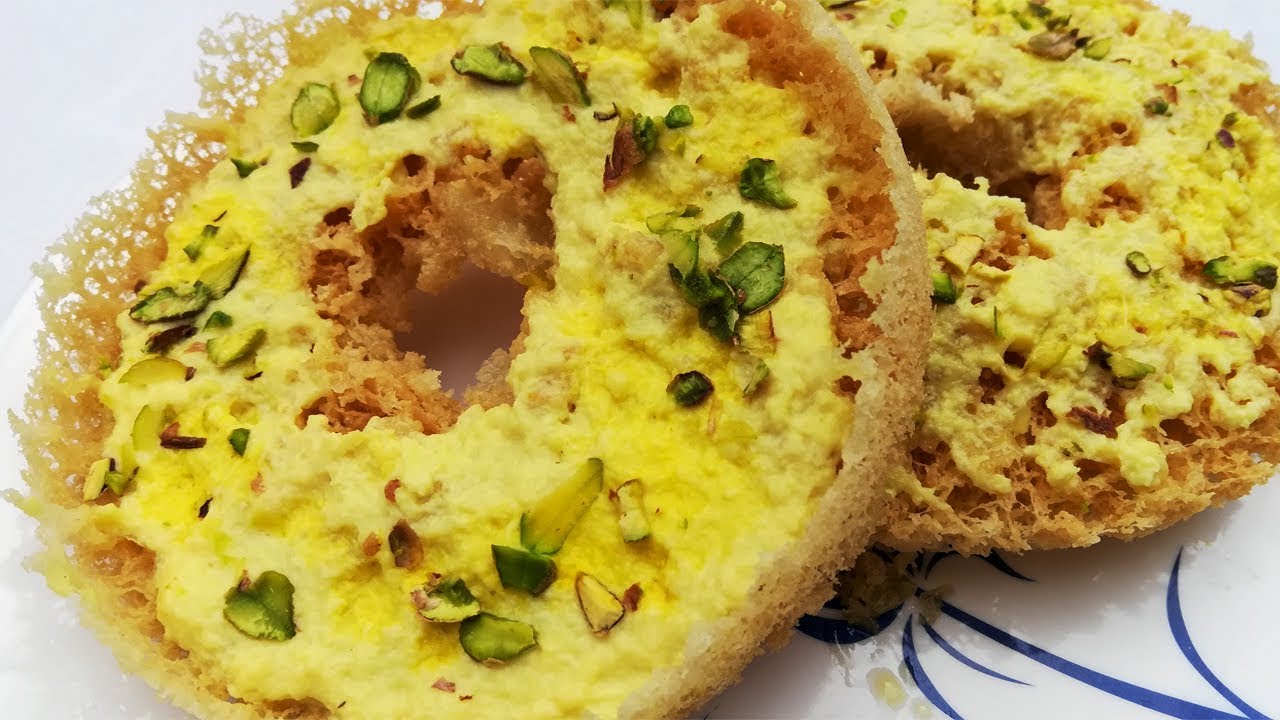 राजस्थानी रबड़ी घेवर बिना सांचे के बनाये | Rajasthani Rabdi Ghevar ...