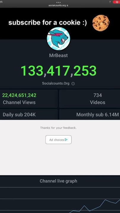 MrBeast Live Sub Count! - YouTube