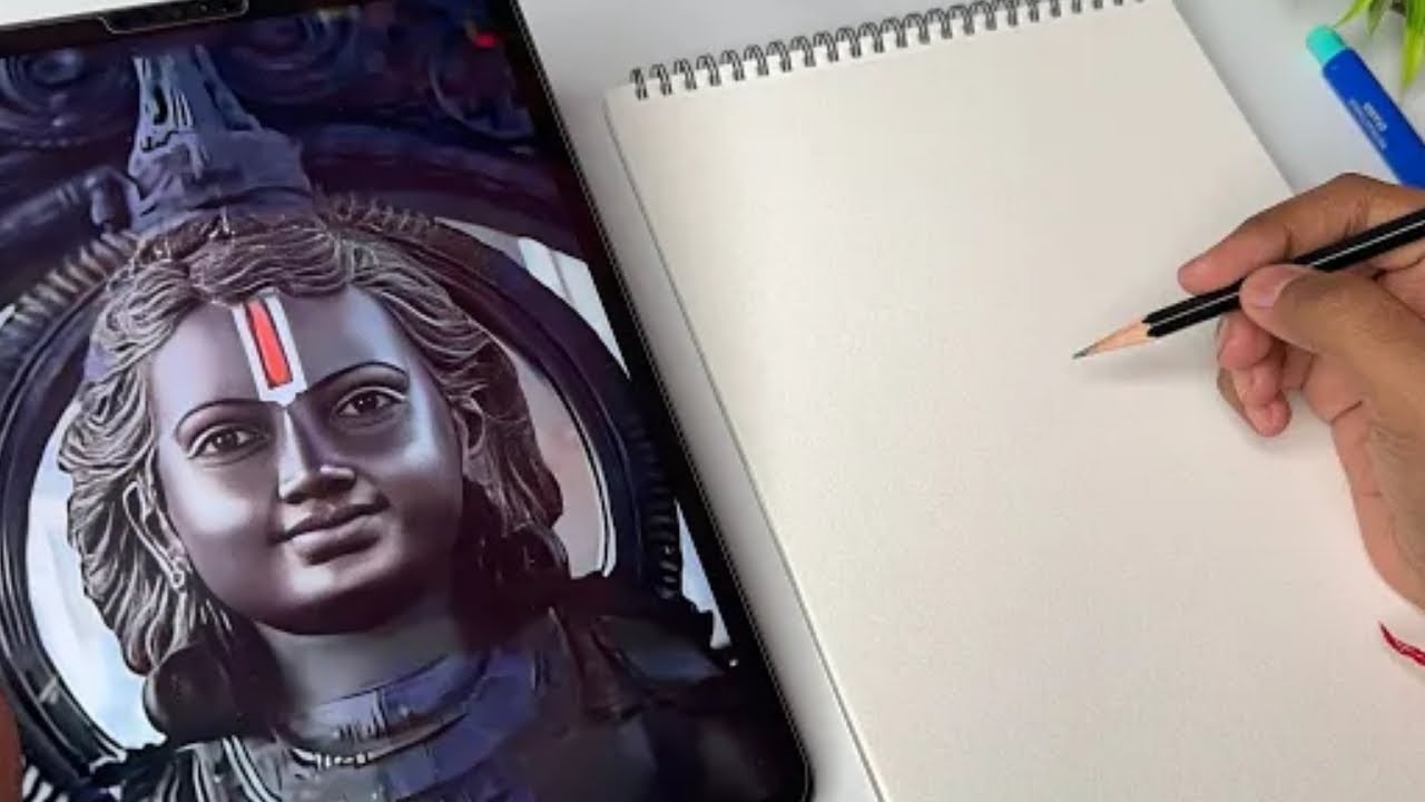 Shri Ram Lalla drawing outline tutorial #trending #viral #video ...