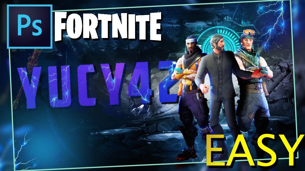 How to make a SIMPLE *FORTNITE* Poster - YouTube