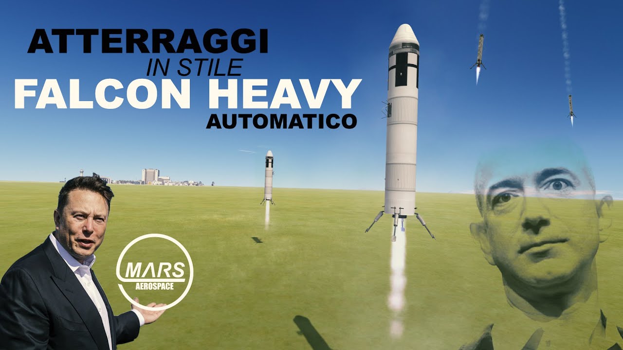 FALCON HEAVY DOPPIO LANDING SU KSP - LIVE TWITCH - YouTube
