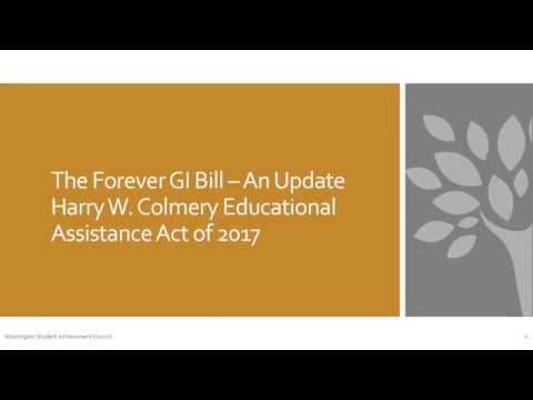 The Forever GI Bill - An Update - Harry W. Colmery Educational ...