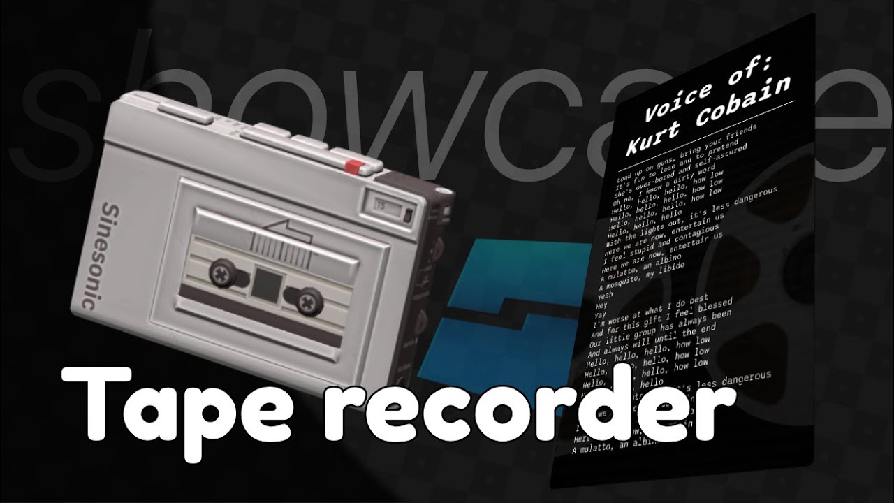 Tape Recorder System Roblox Studio - Showcase - YouTube