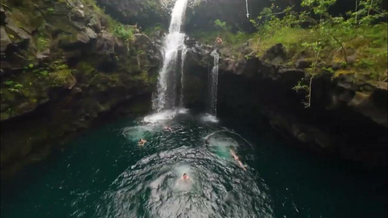 Maui Cliff Jumping-Epic Drone Shot - YouTube