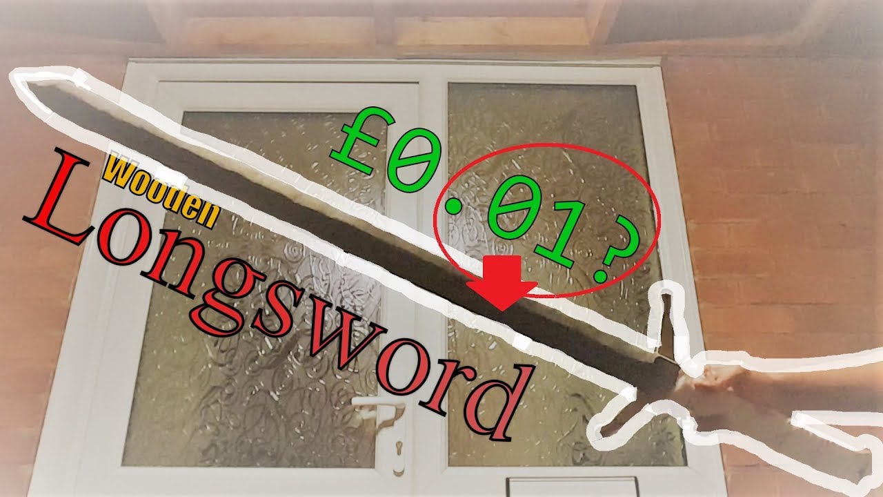 How to Make a Wooden Dual-Handed Longsword - TUTORIAL - YouTube