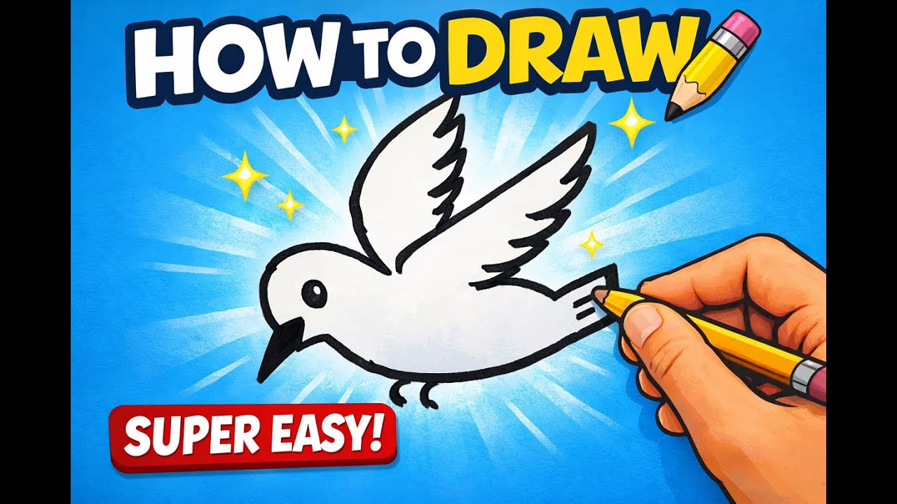 LEARN How To Draw Bird Easy Step By Step #drawingtutorial - YouTube