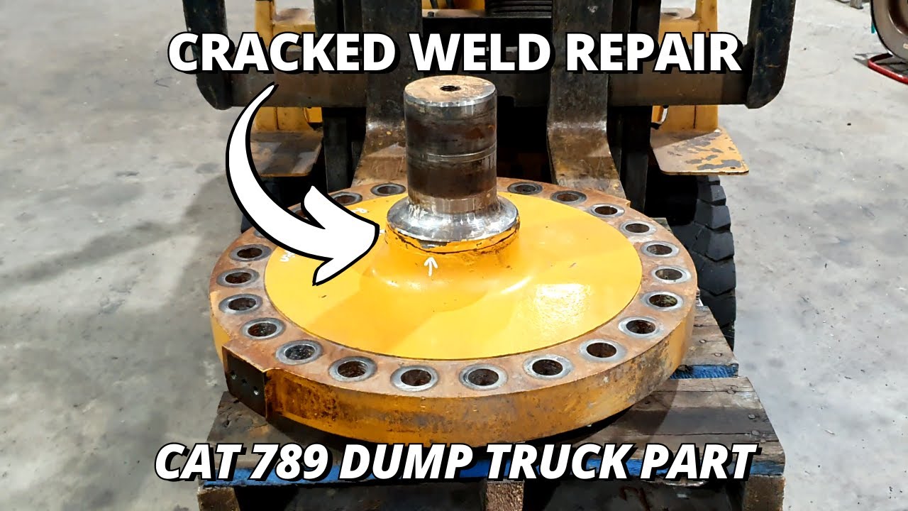 Repair a CRACKED Caterpillar 789 Dump Truck Suspension Part | Machining ...
