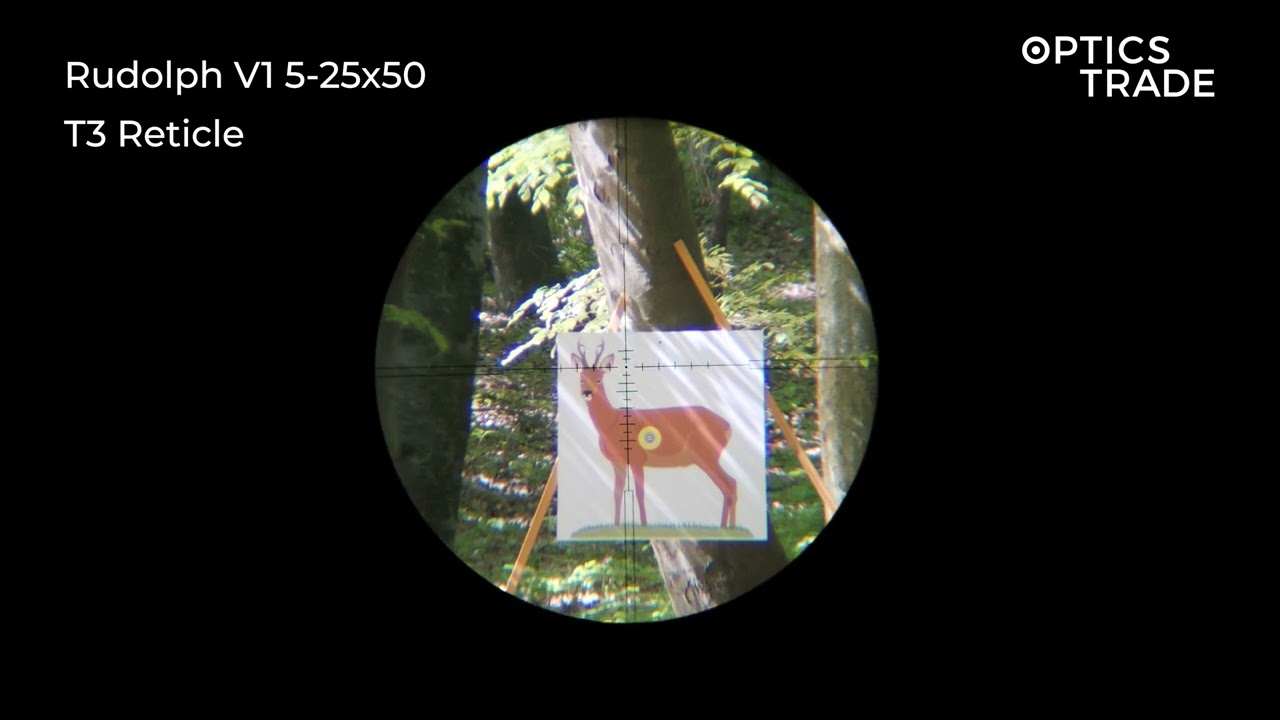 Rudolph V1 5-25x50 Reticle T3 | Optics Trade Reticle Subtensions - YouTube