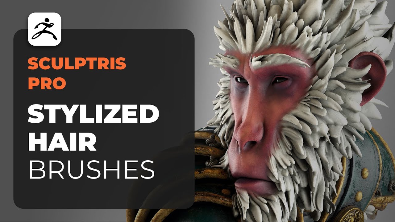 Sculptris Pro Stylized Hair Brushes - YouTube