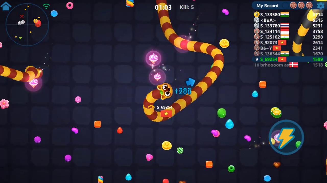 Funny games for babies_Snake candy p1 - YouTube