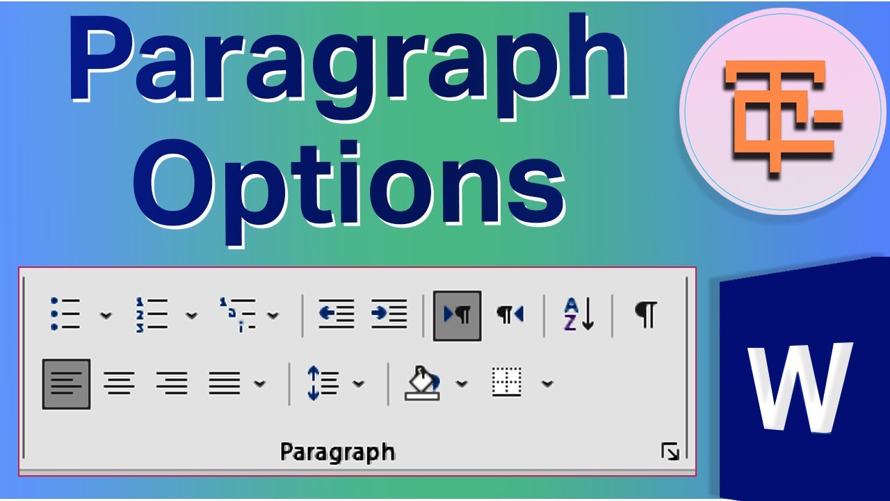 Ms Word Home Tab Paragraph Group All Options. (হুম ম্যানুর প্যারাগ্রাফ ...