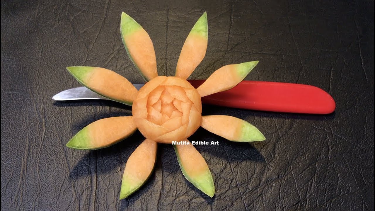 Rockmelon | Creative Art | Flower | Beginners Lesson 169 | Mutita ...