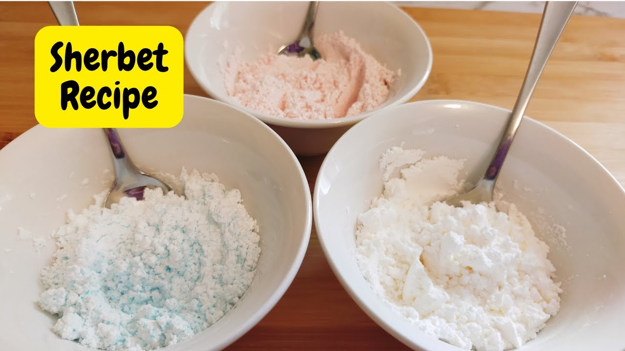 Sherbet Recipe - YouTube