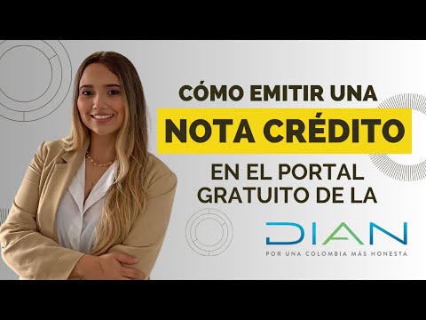 Cómo hacer una nota crédito en la plataforma de facturación gratuita de la DIAN