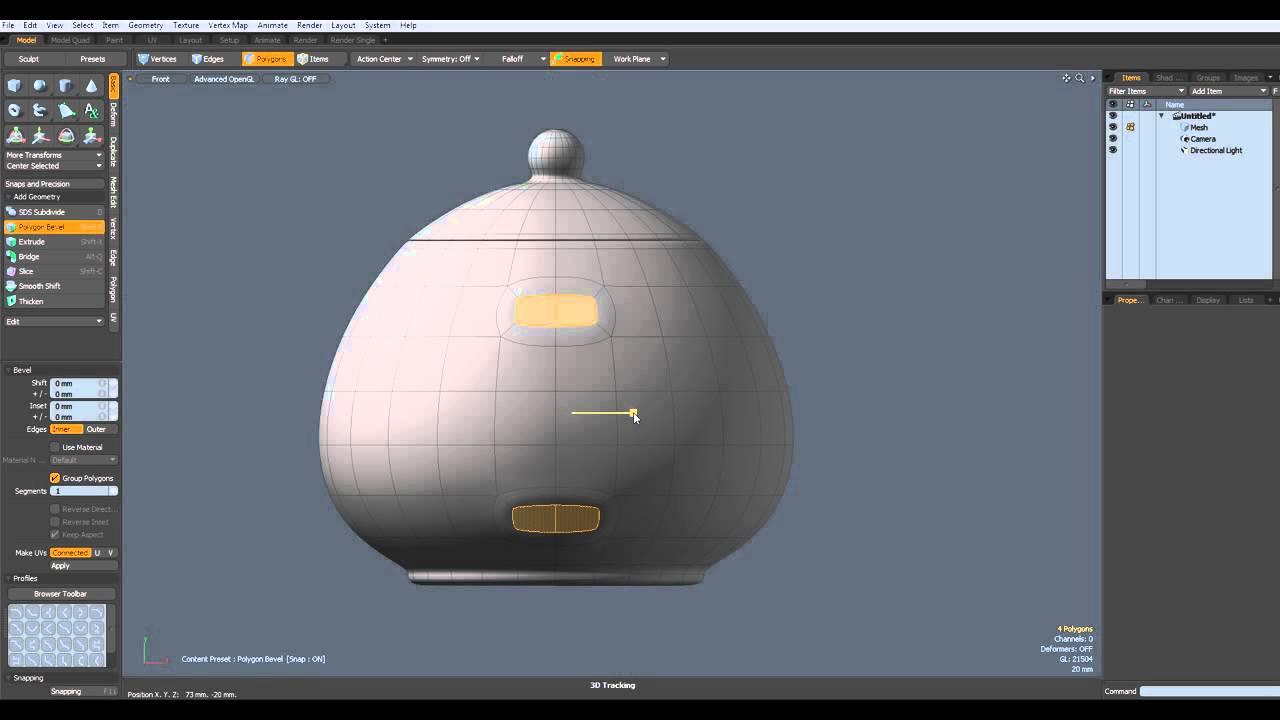 Luxology Modo - Modeling a Teapot - Tutorial - YouTube