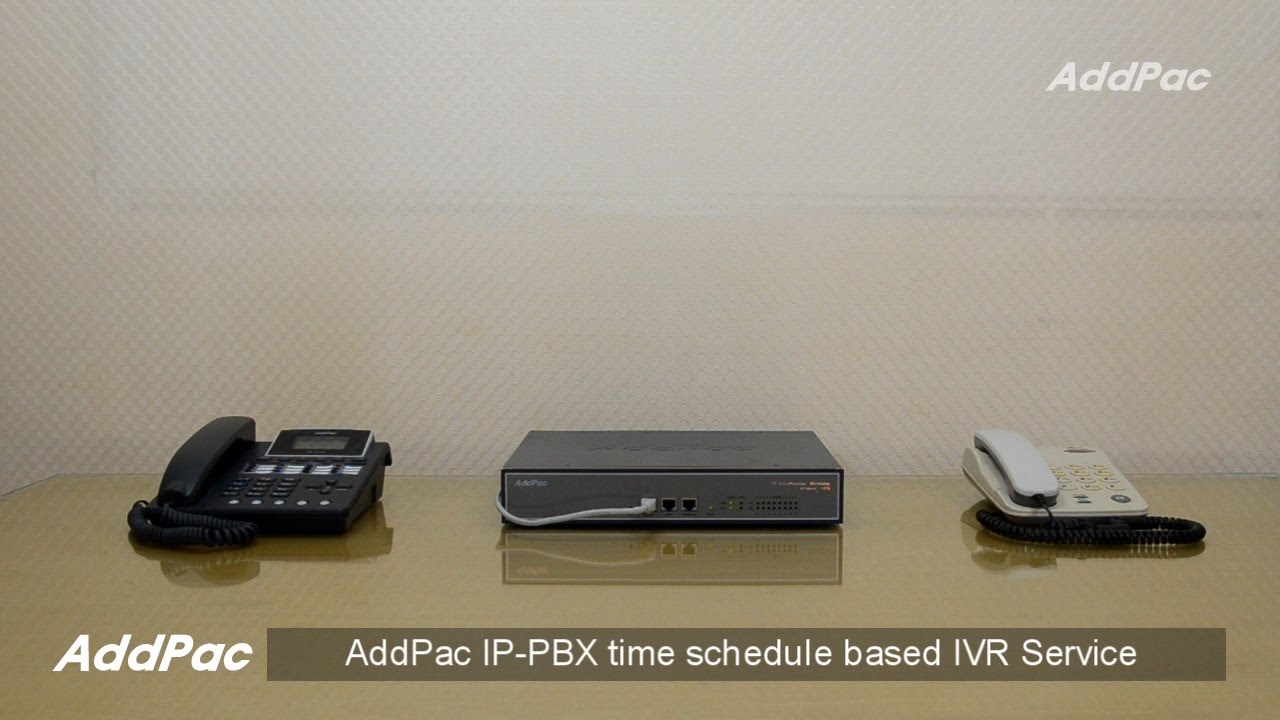 AddPac IP-PBX tiime schedule based IVR Service(IP PBX 스케줄기반 IVR 자동응답 ...
