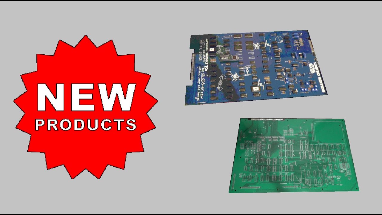 Repro Starwars and Cosmic Chasm pcbs - YouTube