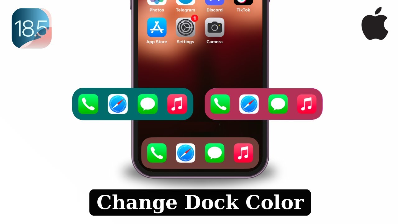 iOS 18.5 : How To Change The Dock Color on iPhone | Make Your iPhone ...
