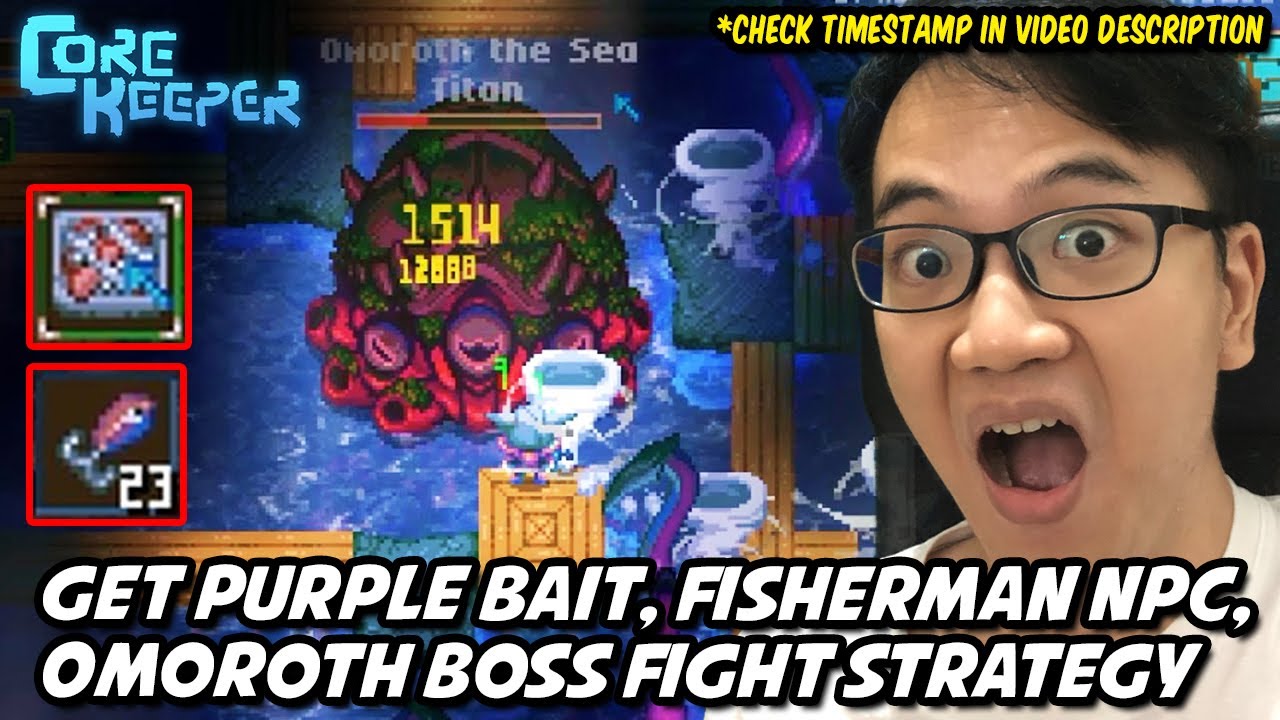#26 CORE KEEPER: Get Purple Bait, Get Fisherman NPC & Room Design ...
