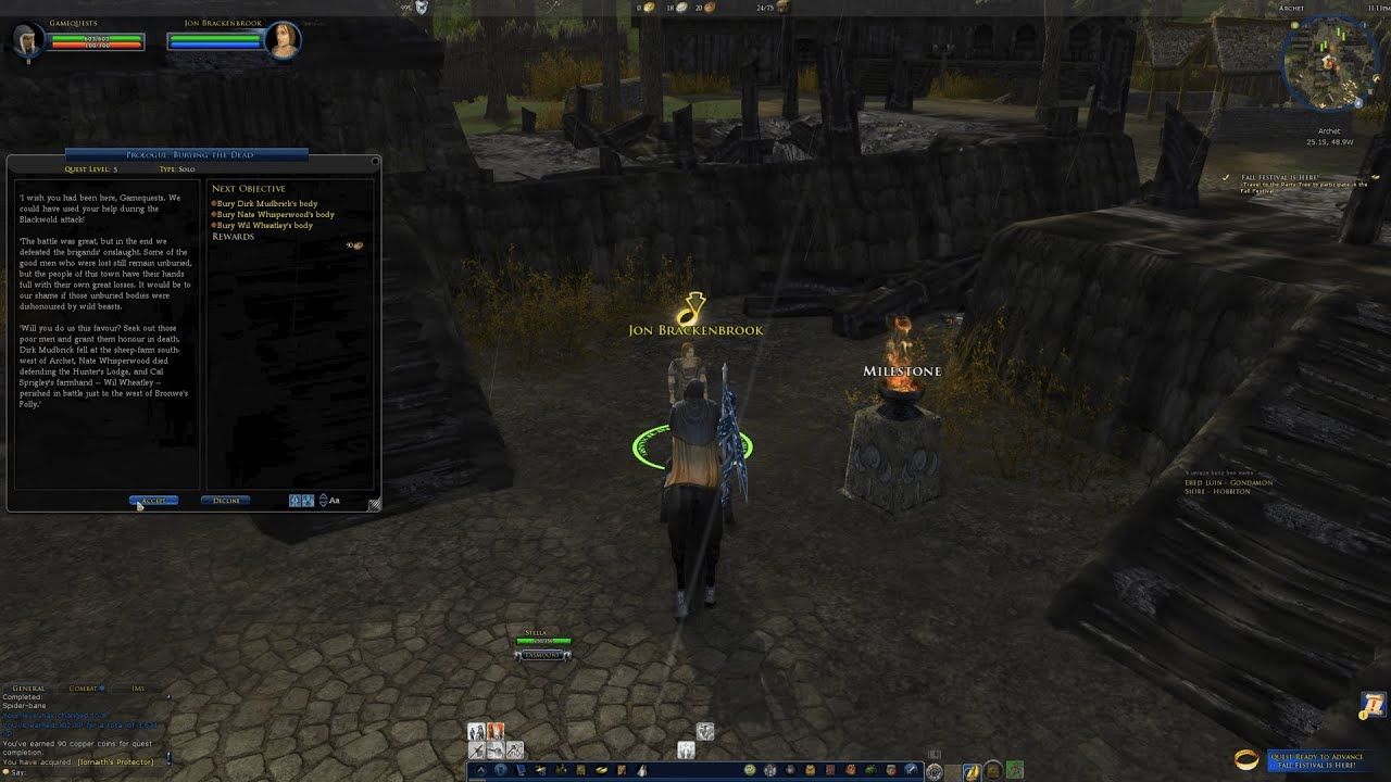 Prologue: Burying The Dead | LOTRO - YouTube