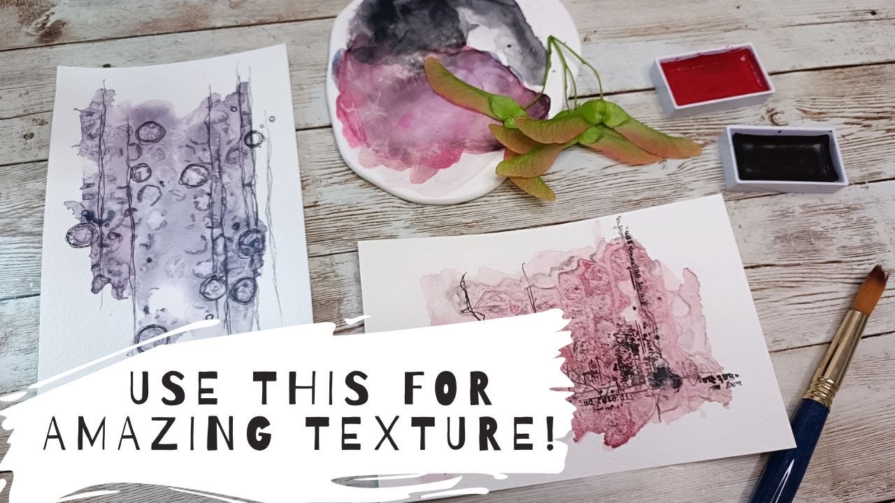 Easy and effective watercolor technique UPCYCLING - YouTube