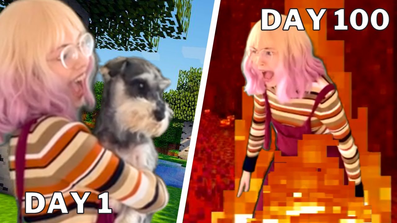 Minecraft 100 days, but its REAL LIFE - YouTube