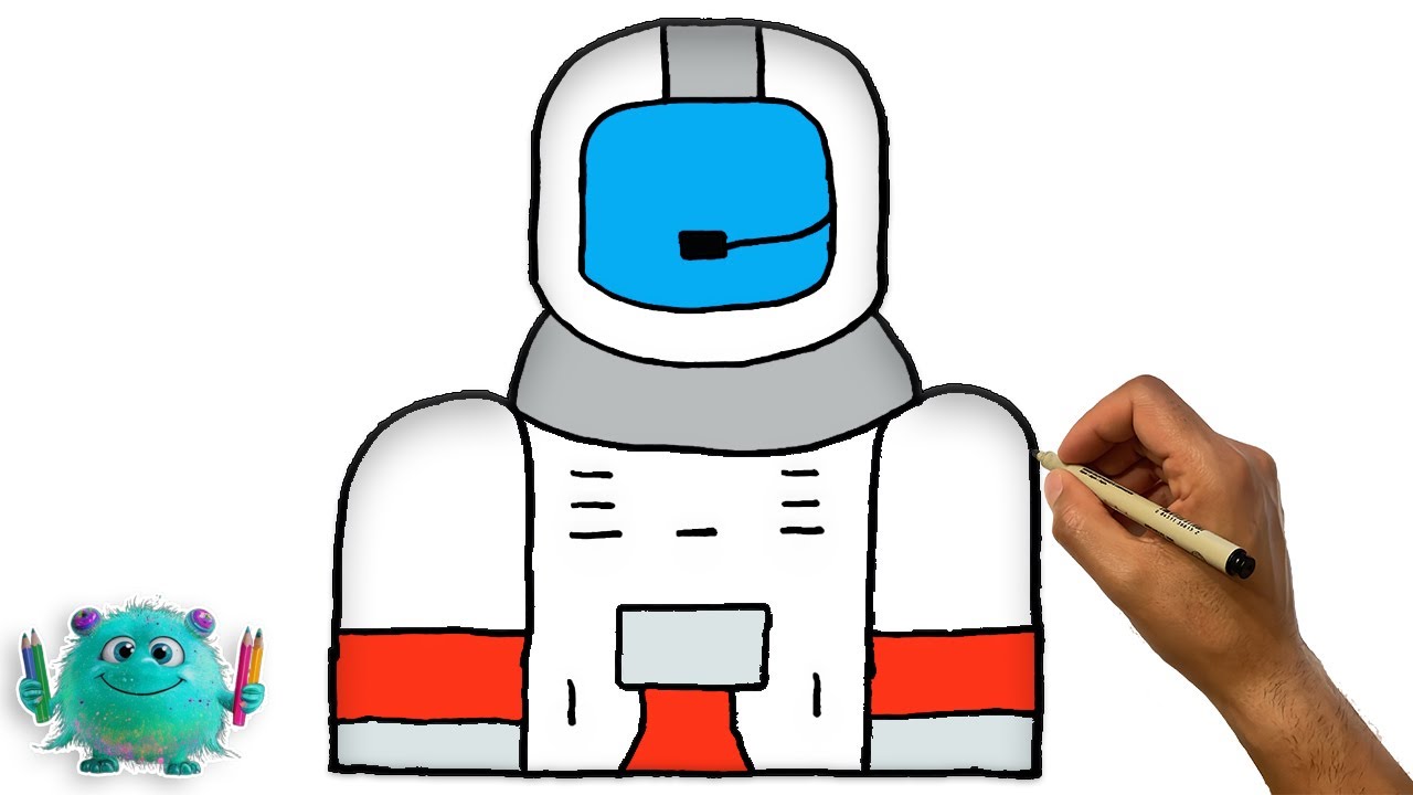 Kolay Astronot Çizimi How to Draw an Astronaut #spacex - YouTube