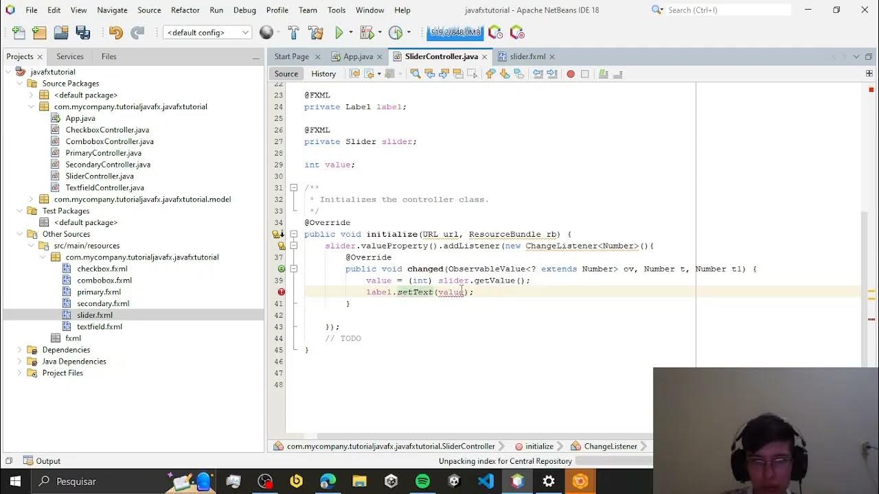 Criando Slider com JavaFX - YouTube