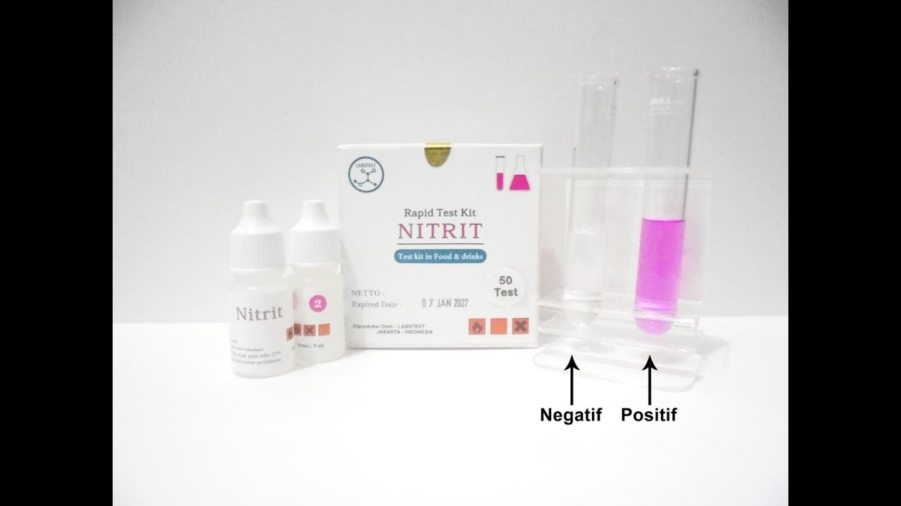 Rapid Test Kit Nitrit (NO2) / Reagen Uji Untuk Mendeteksi Nitrite - YouTube
