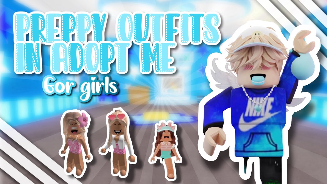 Preppy outfits in adopt me for Girls - YouTube