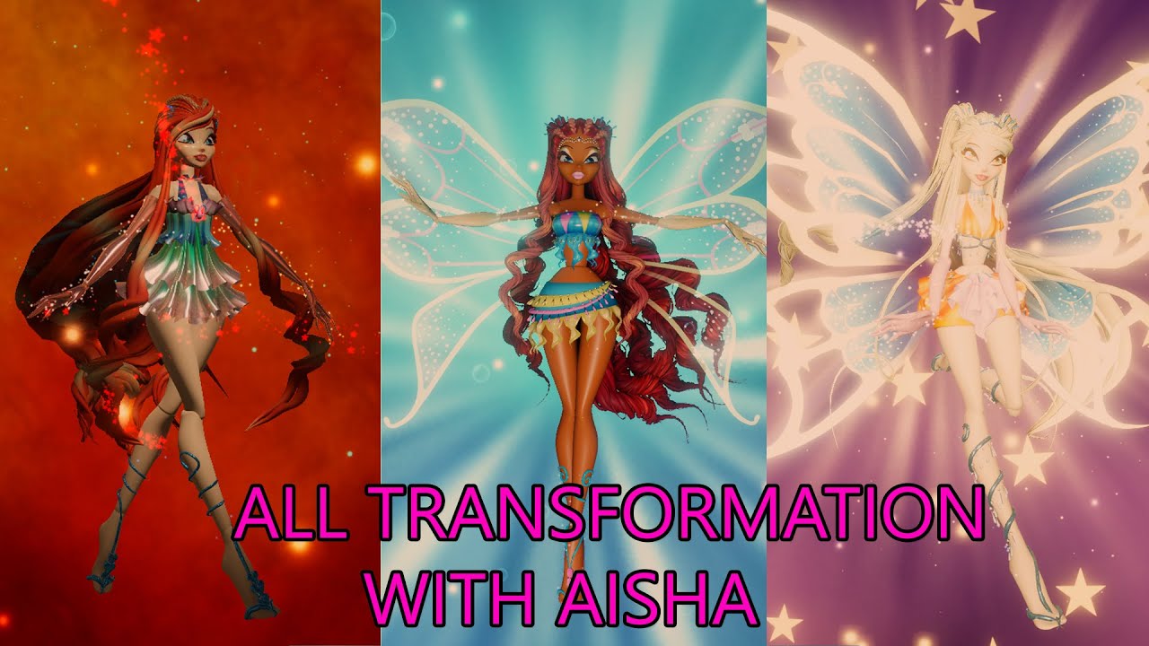 The Fairy Guardians - All Transformation with Aisha (Cutscenes Update ...