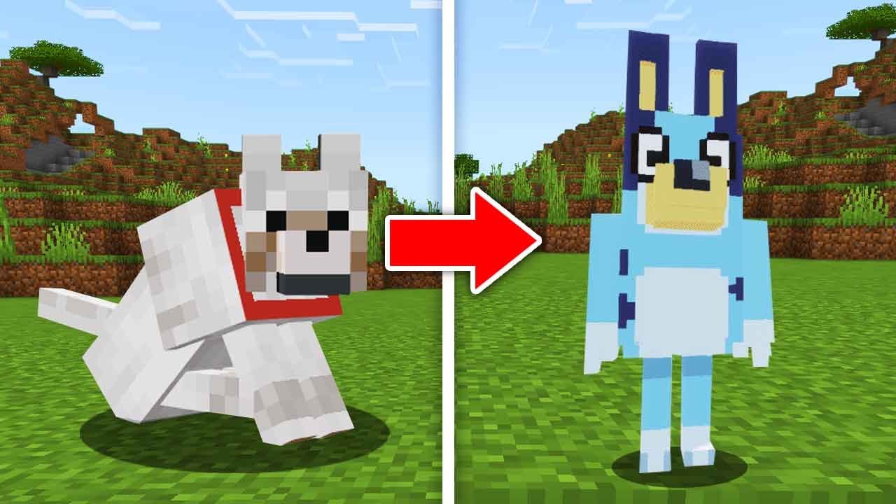 I remade every mob into Bluey in Minecraft - YouTube
