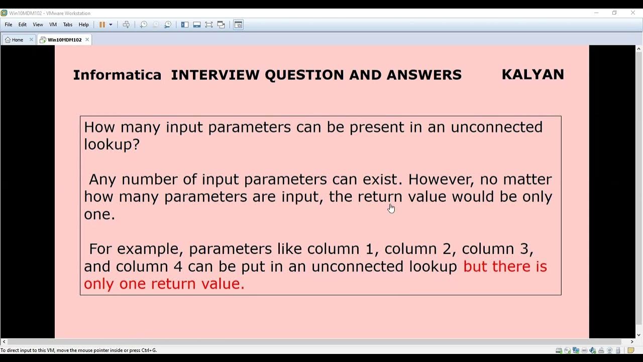 INFORMATICA POWER CENTER, INTERVIEW Q & A - YouTube