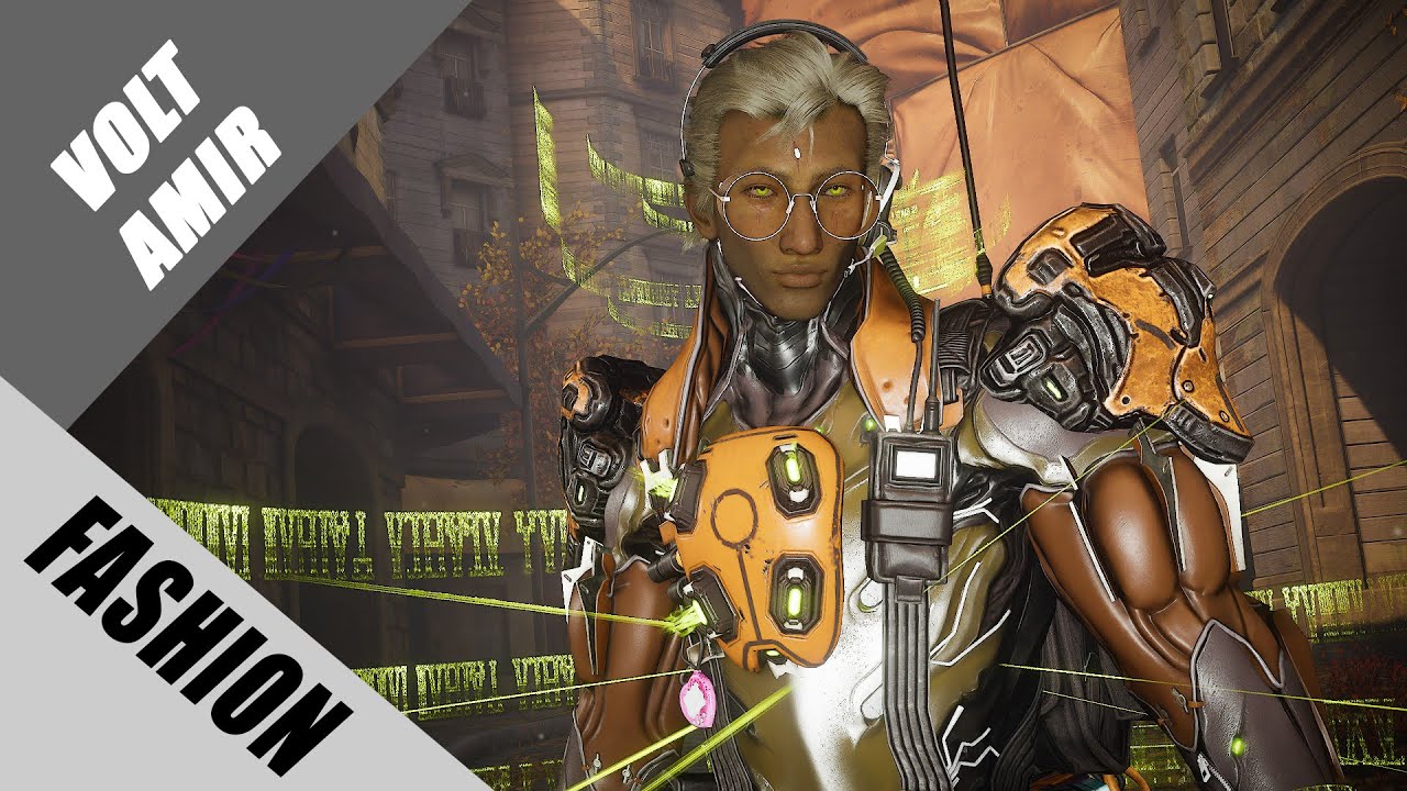 Warframe | Fashion Frame | Volt Prime : Scaldra Netrunner - YouTube