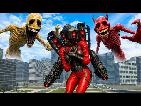 VERITY x CRUELITY HORROR VS SPEAKER GIRL TITAN EVOLUTION | Garry's Mod
