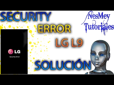 Security Error LG L9